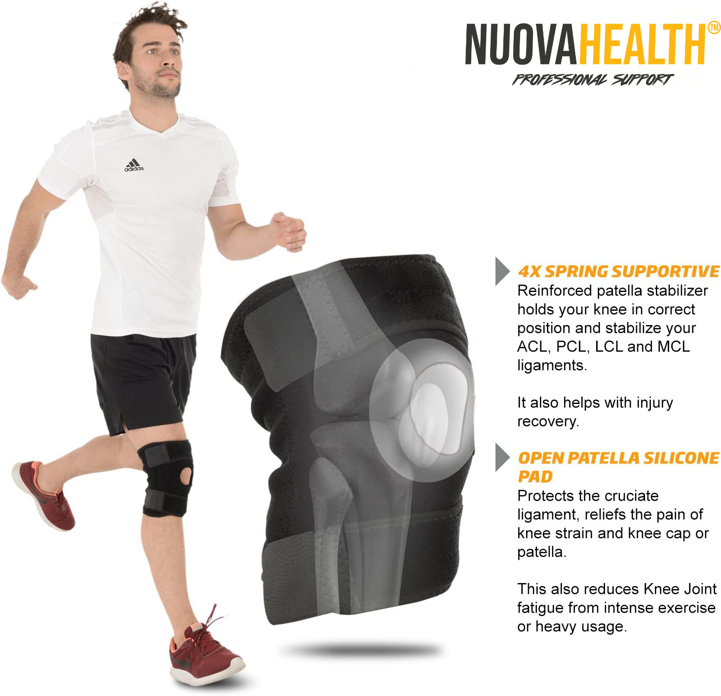 Open Patella Knee Brace - Nuova Health